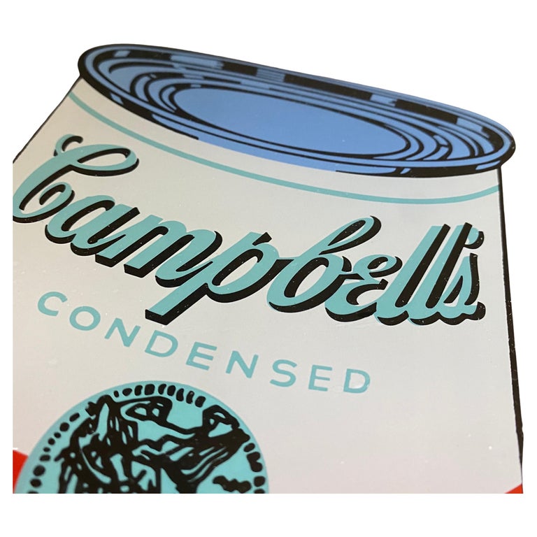 1990s Rosenthal Campbell Soup Glass Square Vide Poche Designed by Andy ...