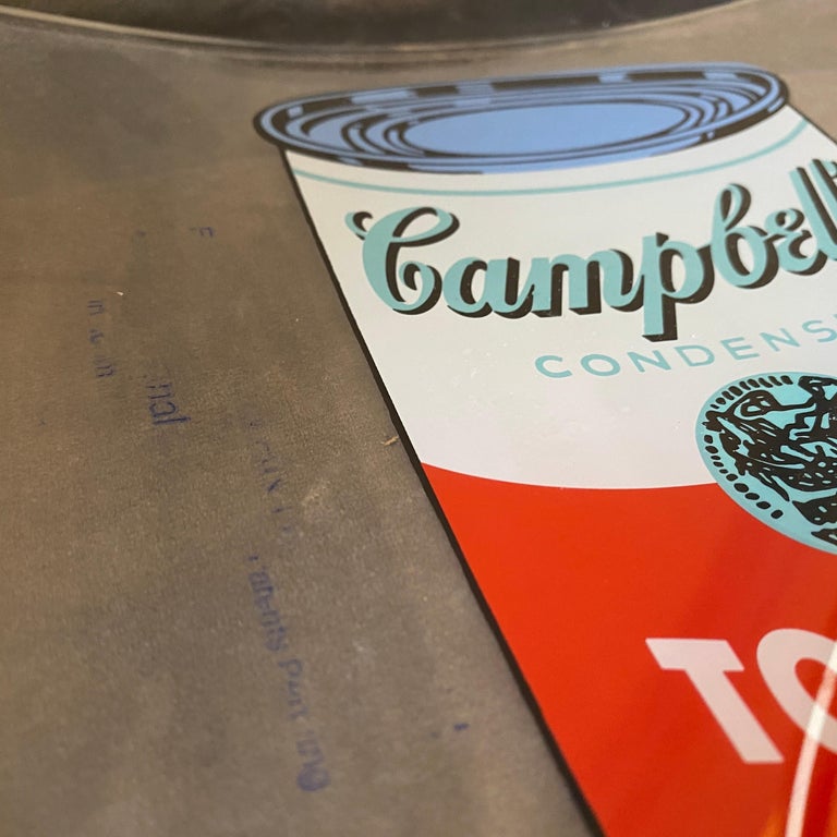 1990s Rosenthal Campbell Soup Glass Square Vide Poche Designed by Andy ...