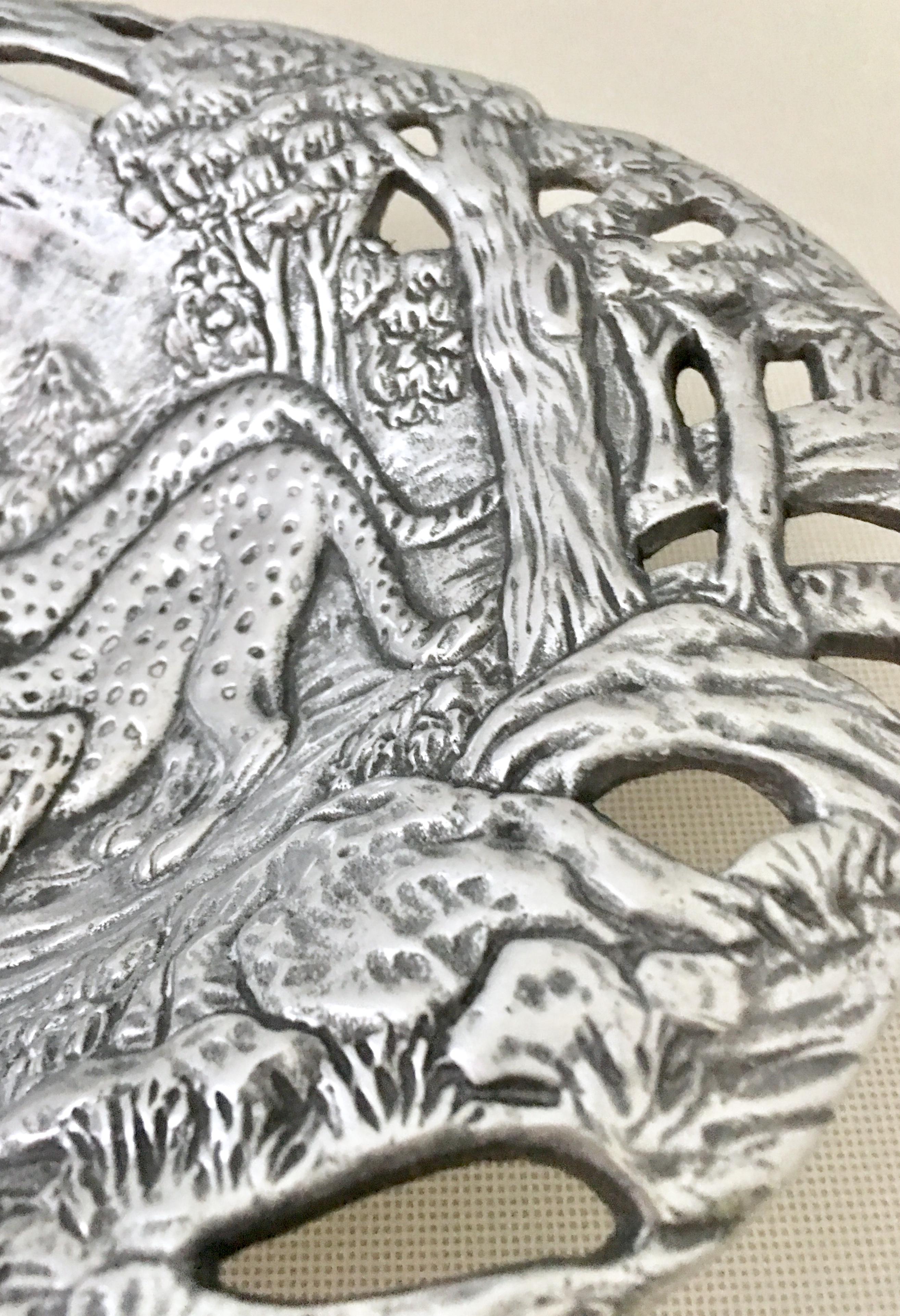 1990s Silver "Endangered Kingdom" Oval Tray by Arthur Court For Sale at ...