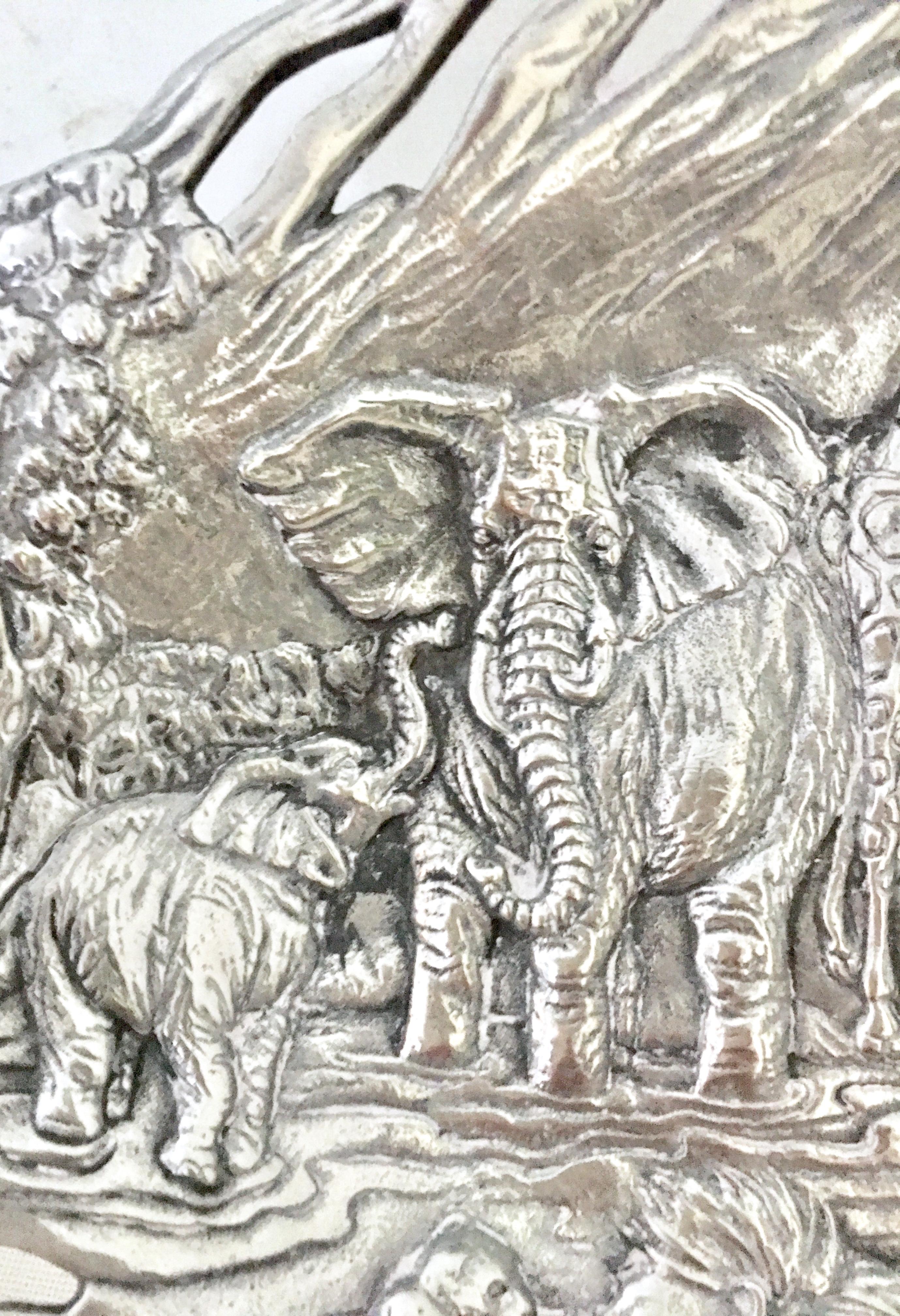 1990s Silver "Endangered Kingdom" Oval Tray by Arthur Court For Sale at ...