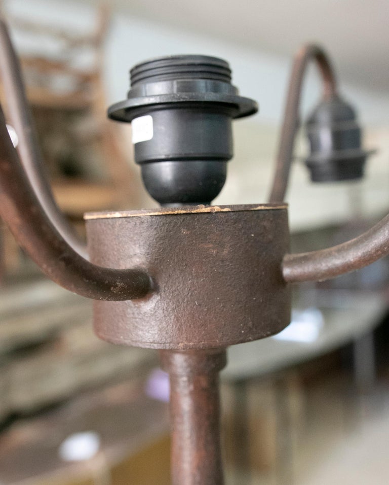 1990s Spanish Iron Floor Lamp For Sale at 1stDibs