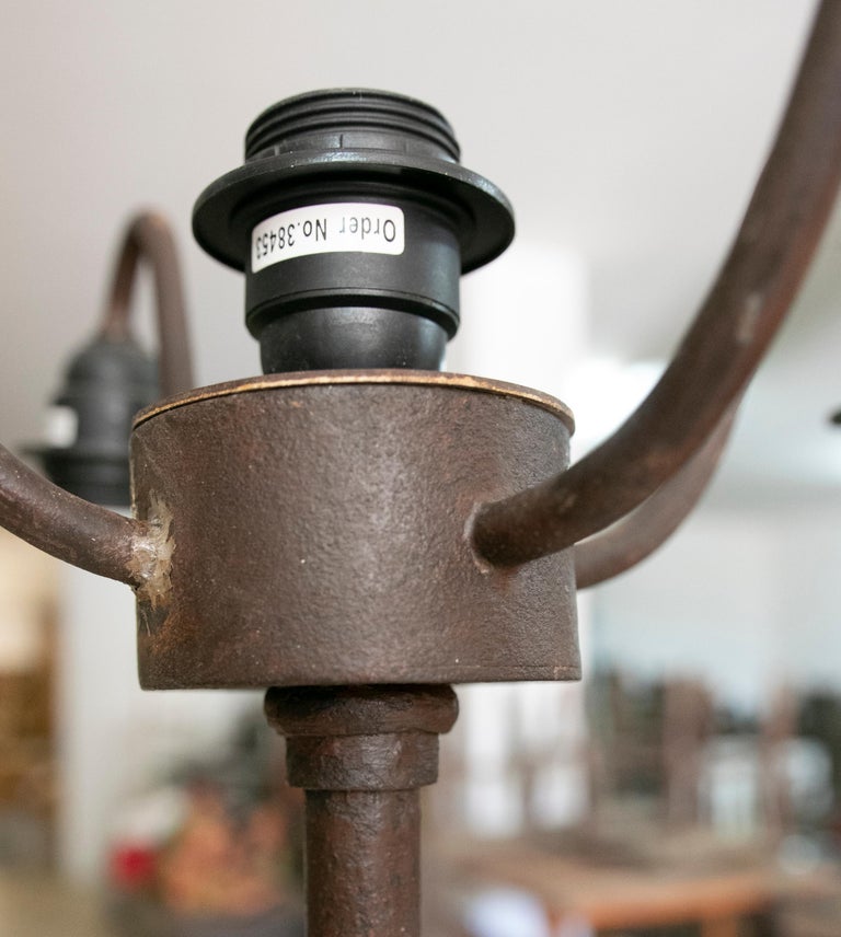 1990s Spanish Iron Floor Lamp For Sale at 1stDibs