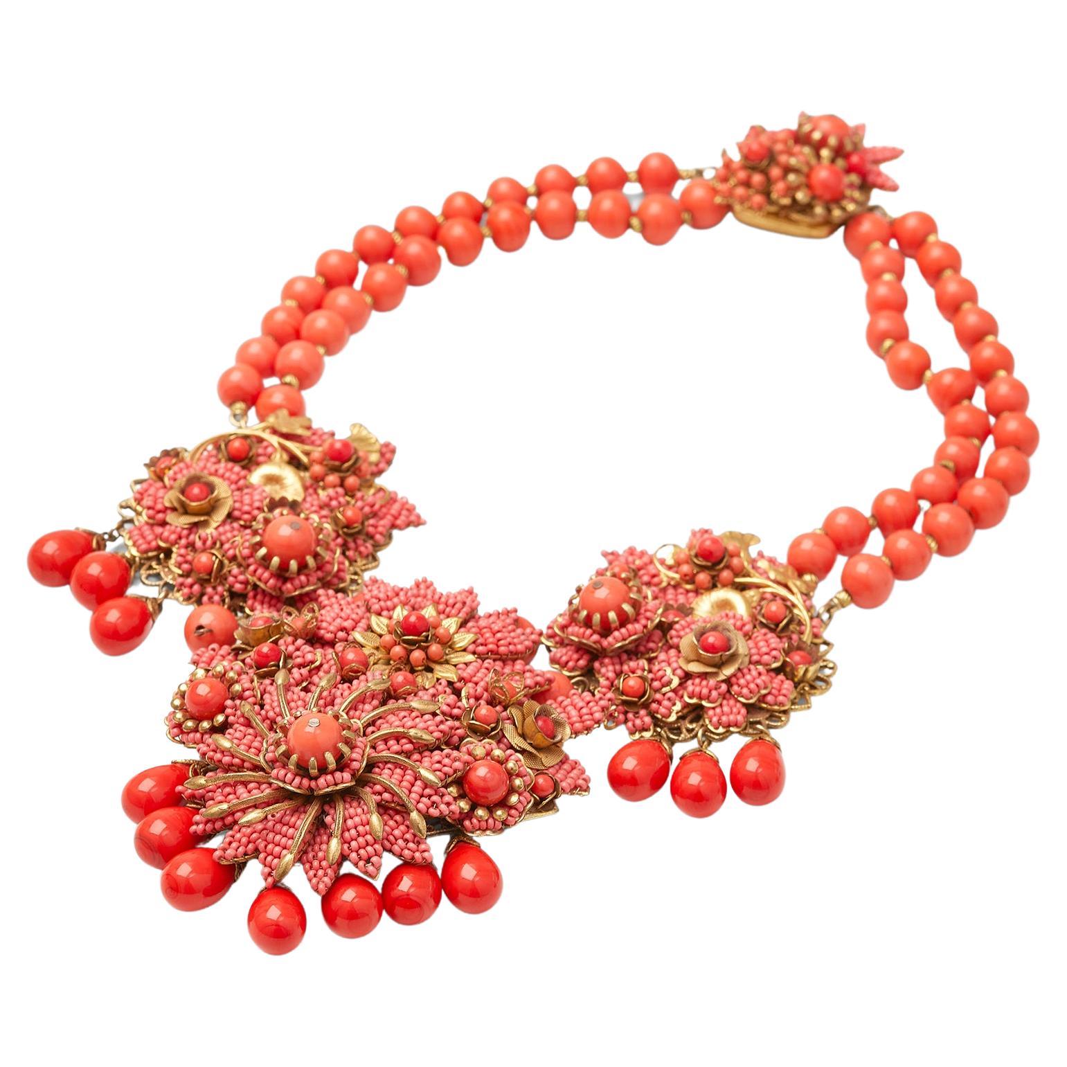 Christian Dior By Kramer 1950s Spring Set Diamante Floral Spray Brooch ...