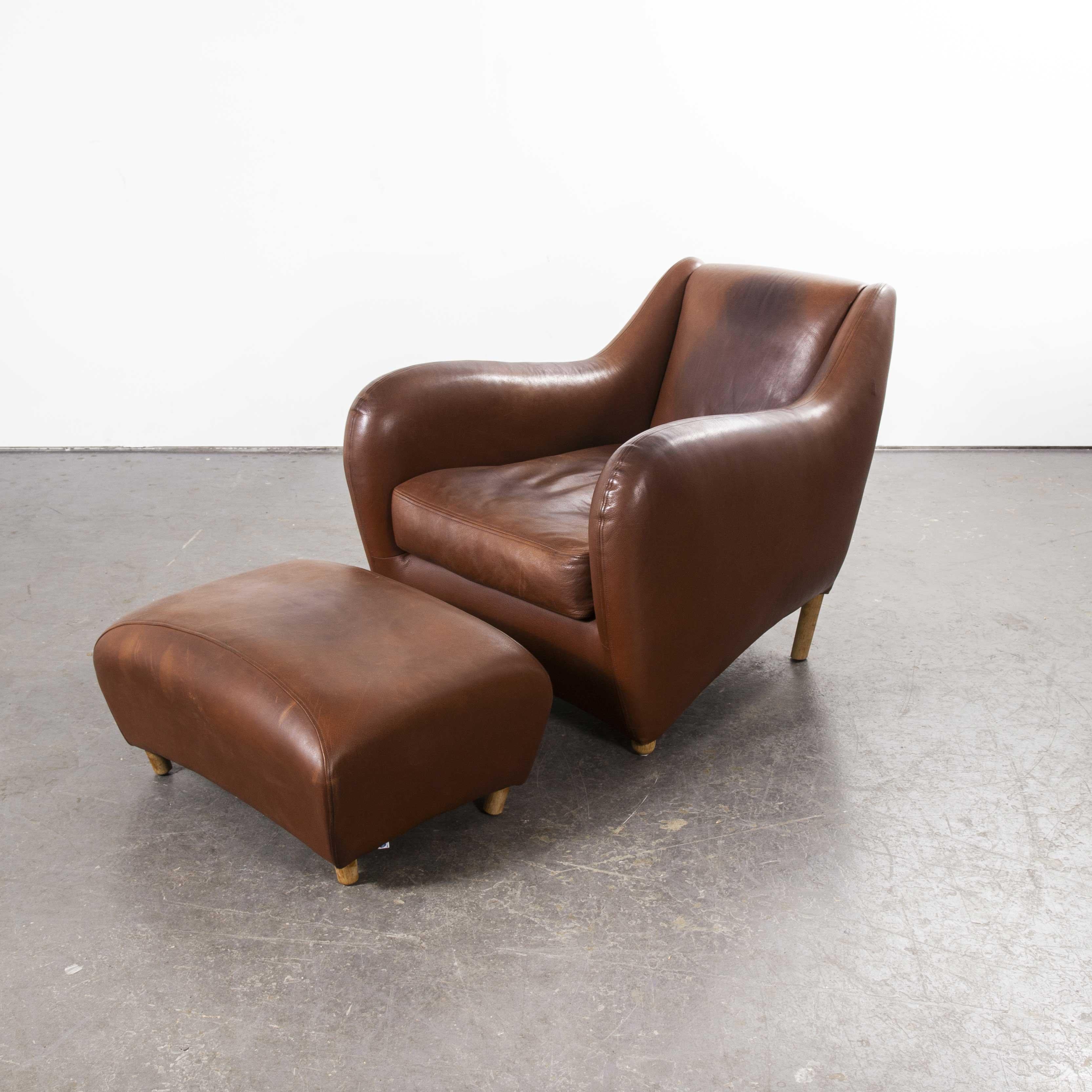 1990s Unique Balzac Armchair and Footstool:: Matthew Hilton at 1stDibs ...