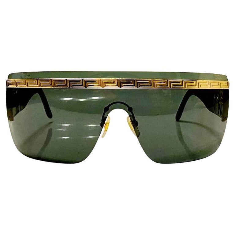1990s Versace Medusa Medallion Mask Sunglasses For Sale at 1stDibs