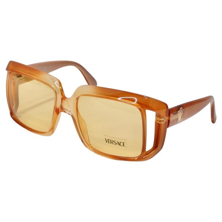 Bright Orange Versace Glasses