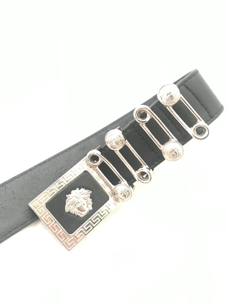 1990's Versace Safety Pin Belt For Sale at 1stDibs