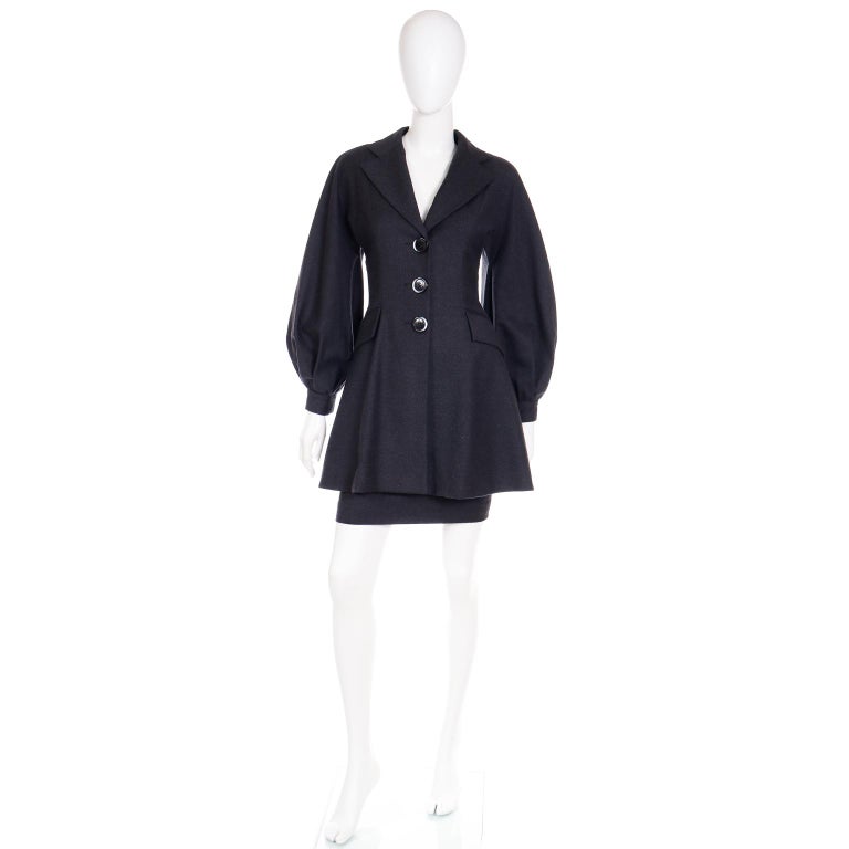 1990s Vintage Christian Dior Demi Couture Numbered Peplum Jacket and ...