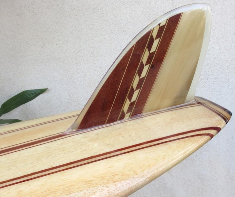 1990s Vintage Dale Velzy Shaped Balsawood Longboard For Sale at 1stDibs