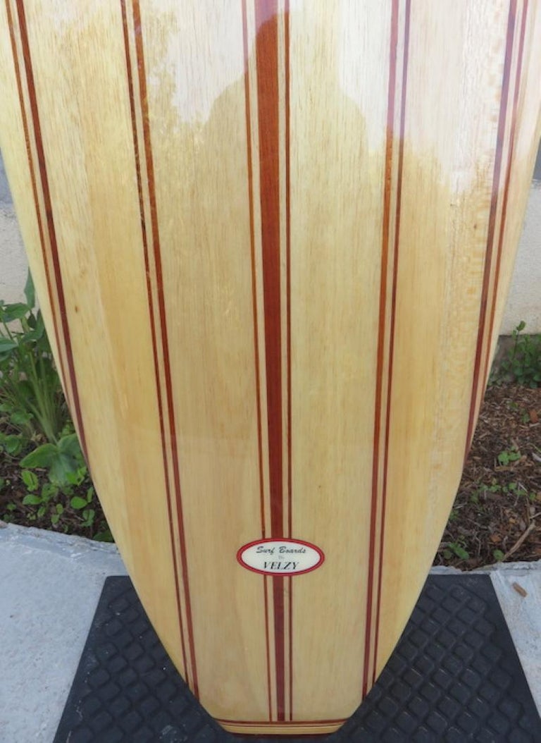 1990s Vintage Dale Velzy Shaped Balsawood Longboard For Sale at 1stDibs
