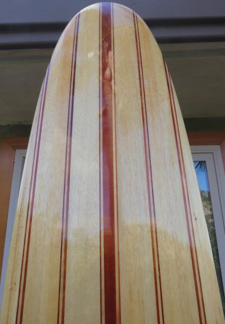 1990s Vintage Dale Velzy Shaped Balsawood Longboard For Sale at 1stDibs