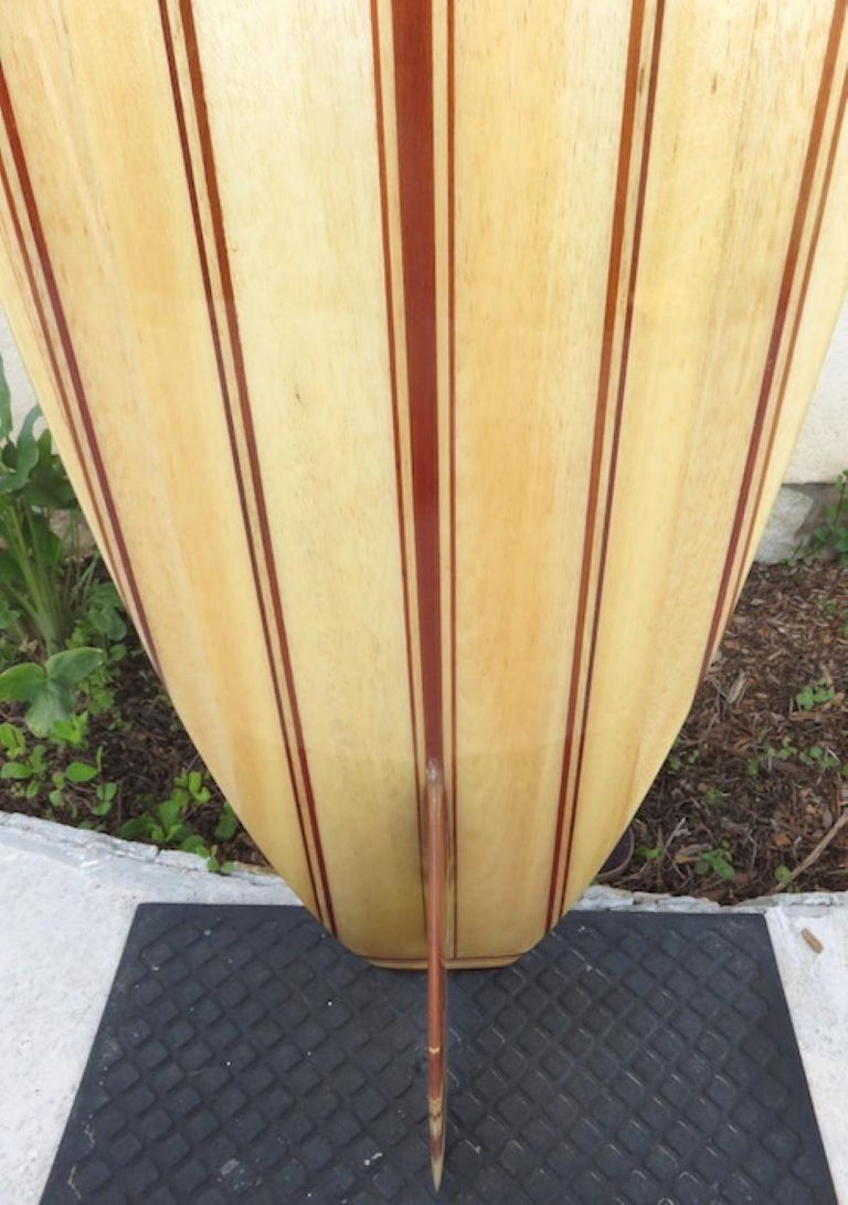 1990s Vintage Dale Velzy Shaped Balsawood Longboard For Sale at 1stDibs