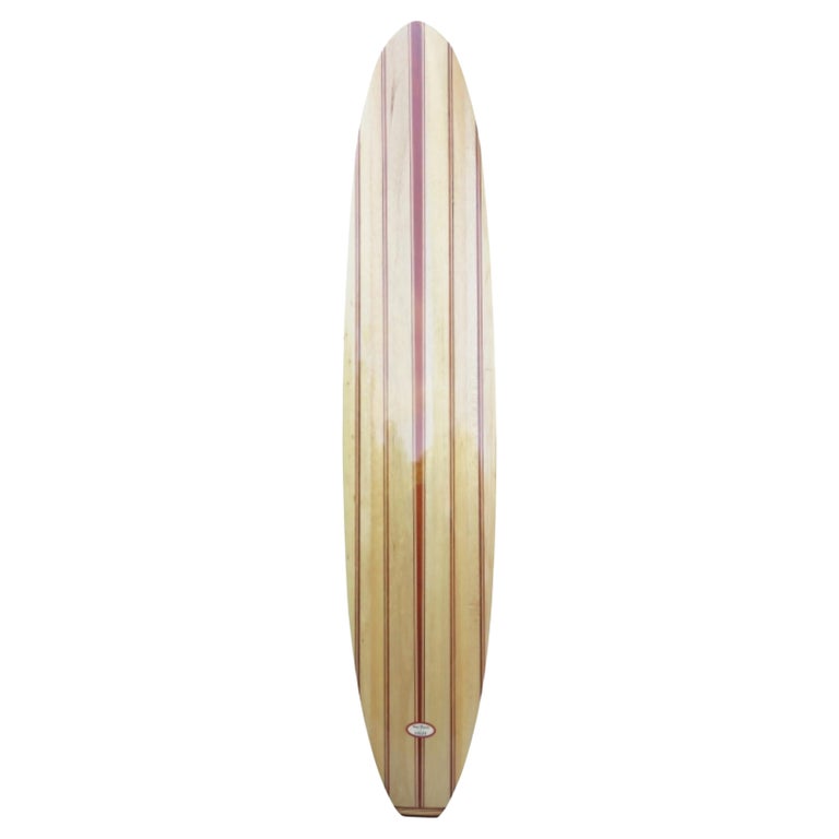 1990s Vintage Dale Velzy Shaped Balsawood Longboard For Sale at 1stDibs