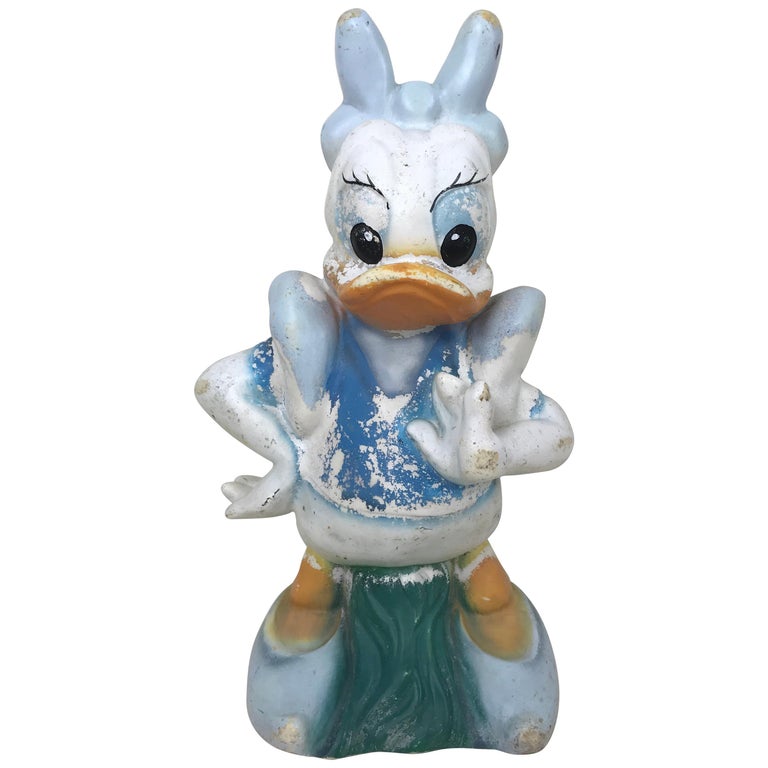 1990s Vintage Disney Daisy Duck Plastic Sculpture Made in Austria by ...