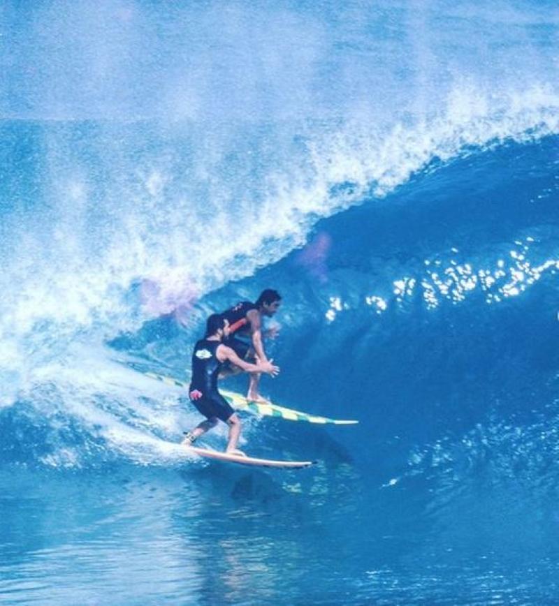 1990s Vintage Gerry Lopez Tiger Stripe Surfboard at 1stDibs | greater ...