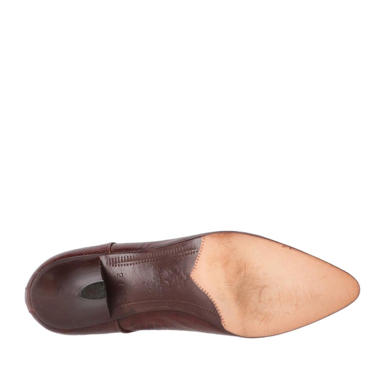 1990s William Vintage brown Tejus lizard skin shoes For Sale at 1stDibs