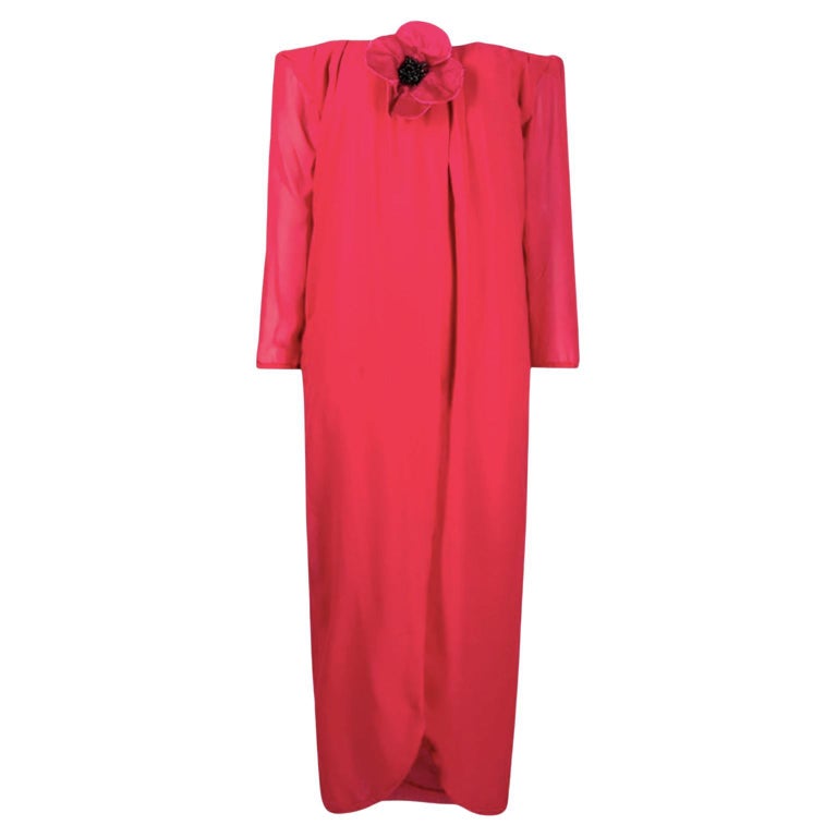 1990s Yves Saint Laurent YSL Pink Dress For Sale at 1stDibs