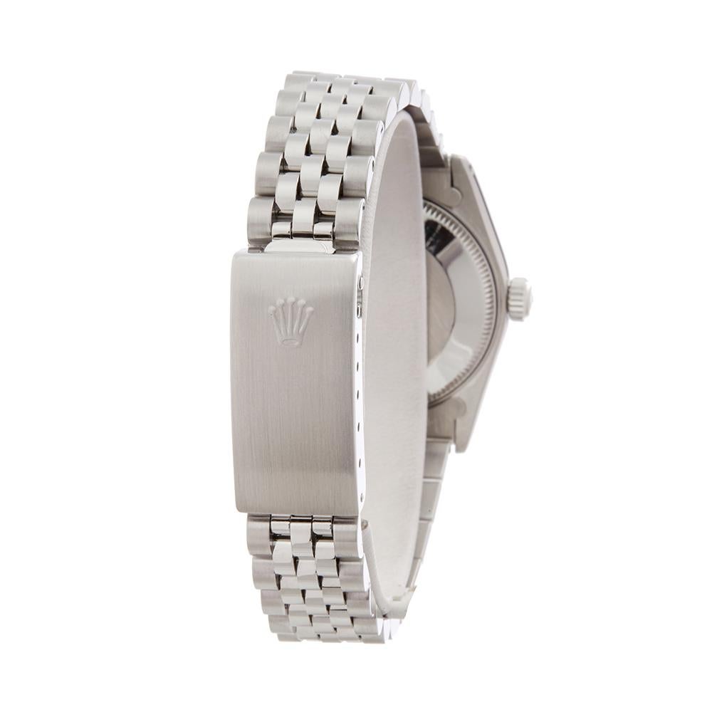 1991 Rolex Datejust Steel and White Gold 68274 Wristwatch at 1stDibs
