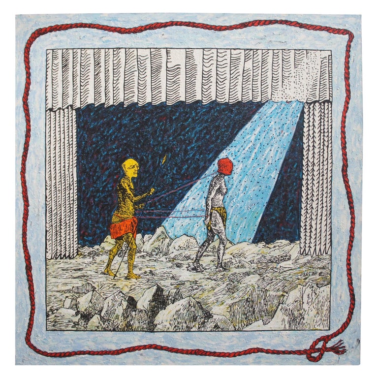 1991 Untitled '194, 235, 652, 158, 171' Jane Hammond Expressionist Oil ...