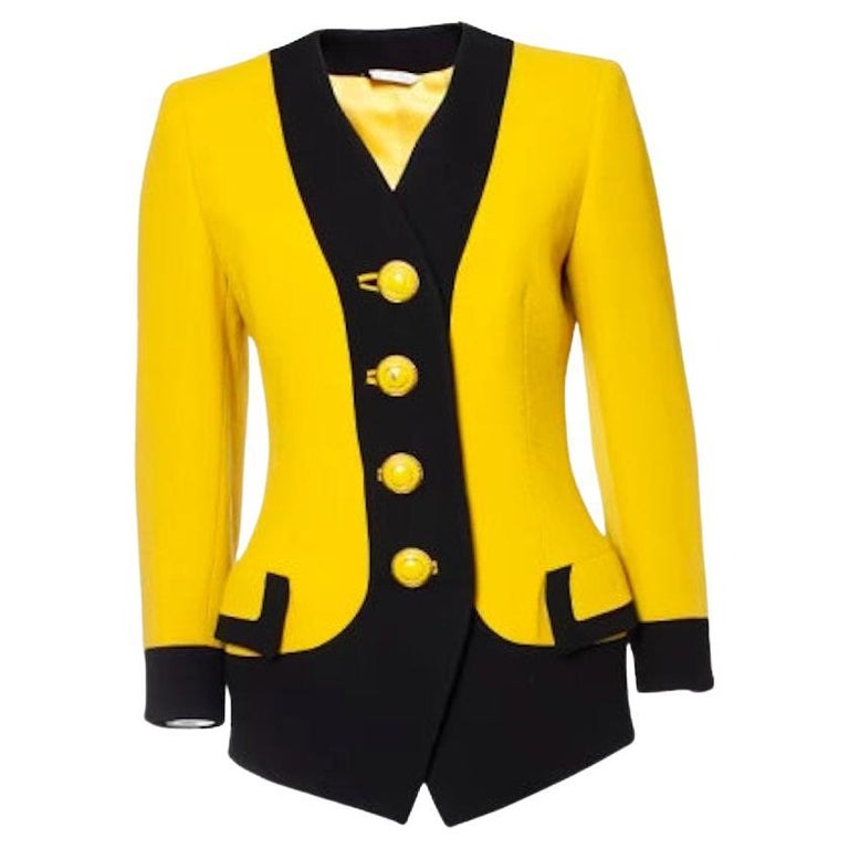 1991 Vintage Gianni Versace Couture Runway Blazer and Skirt Suit For ...