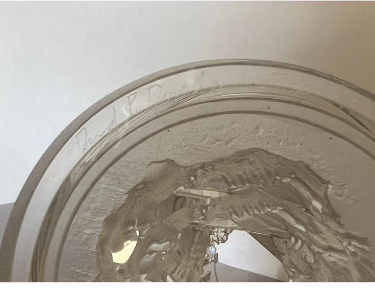 1992 David Dowler Steuben Art Glass 1/1 Ice Berg Beaker Sculpture For ...