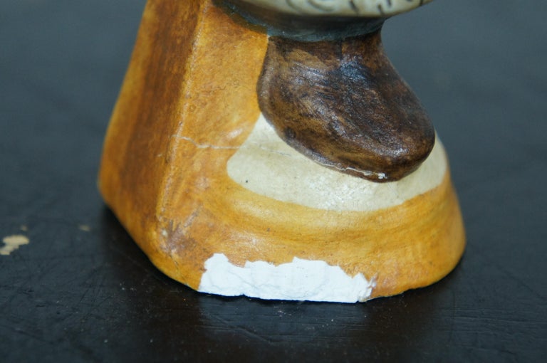 1992 Vaillancourt Folk Art Chalkware Father Christmas Santa Claus 1219 For Sale At 1stdibs