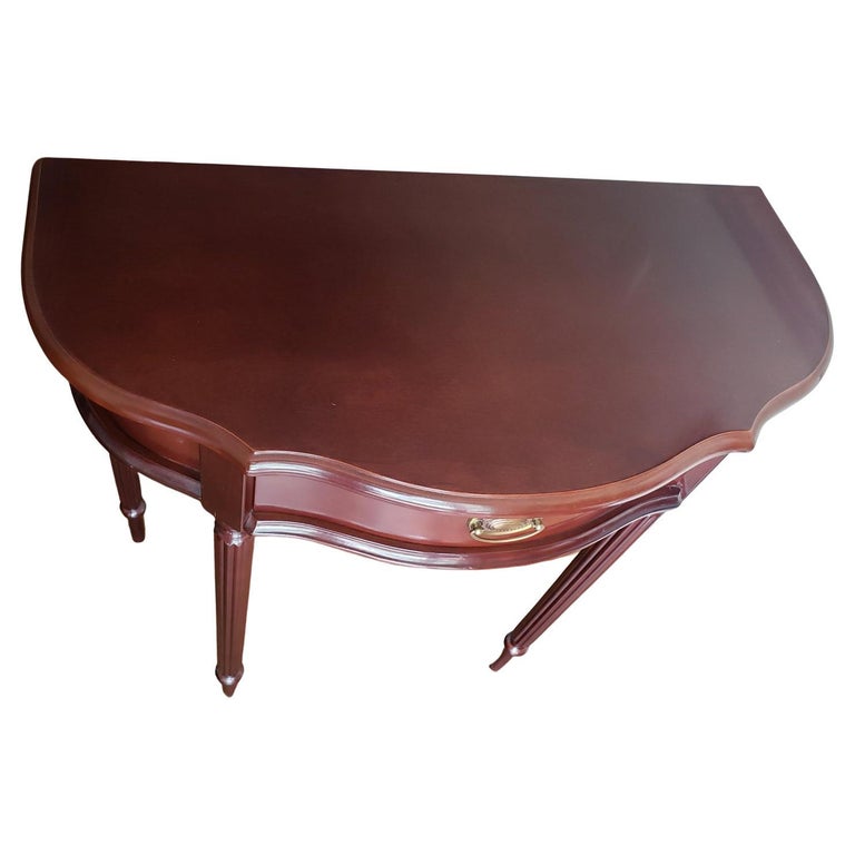 1993 Bombay Furniture Mahogany Wood Console Table at 1stDibs | bombay ...