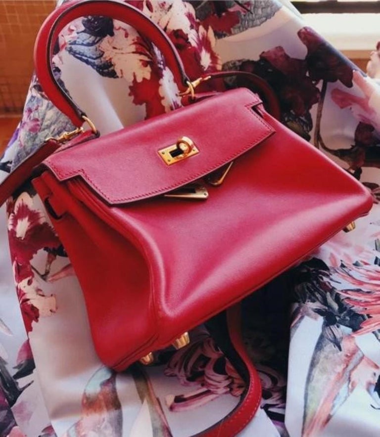 1993 Hermès Mini Kelly 20 Red For Sale at 1stDibs