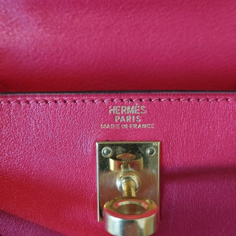 1993 Hermès Mini Kelly 20 Red For Sale at 1stDibs