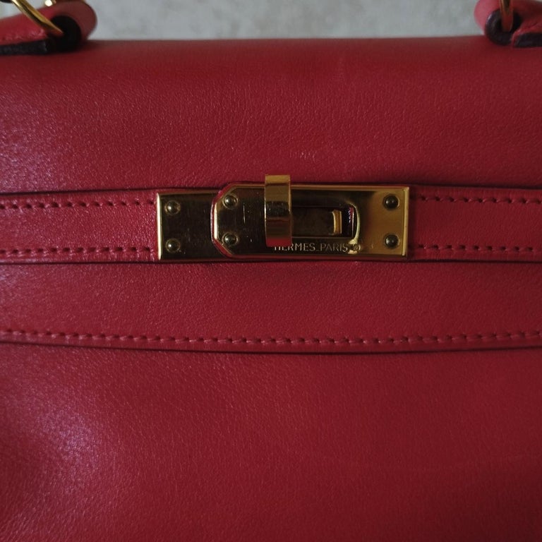 1993 Hermès Mini Kelly 20 Red For Sale at 1stDibs