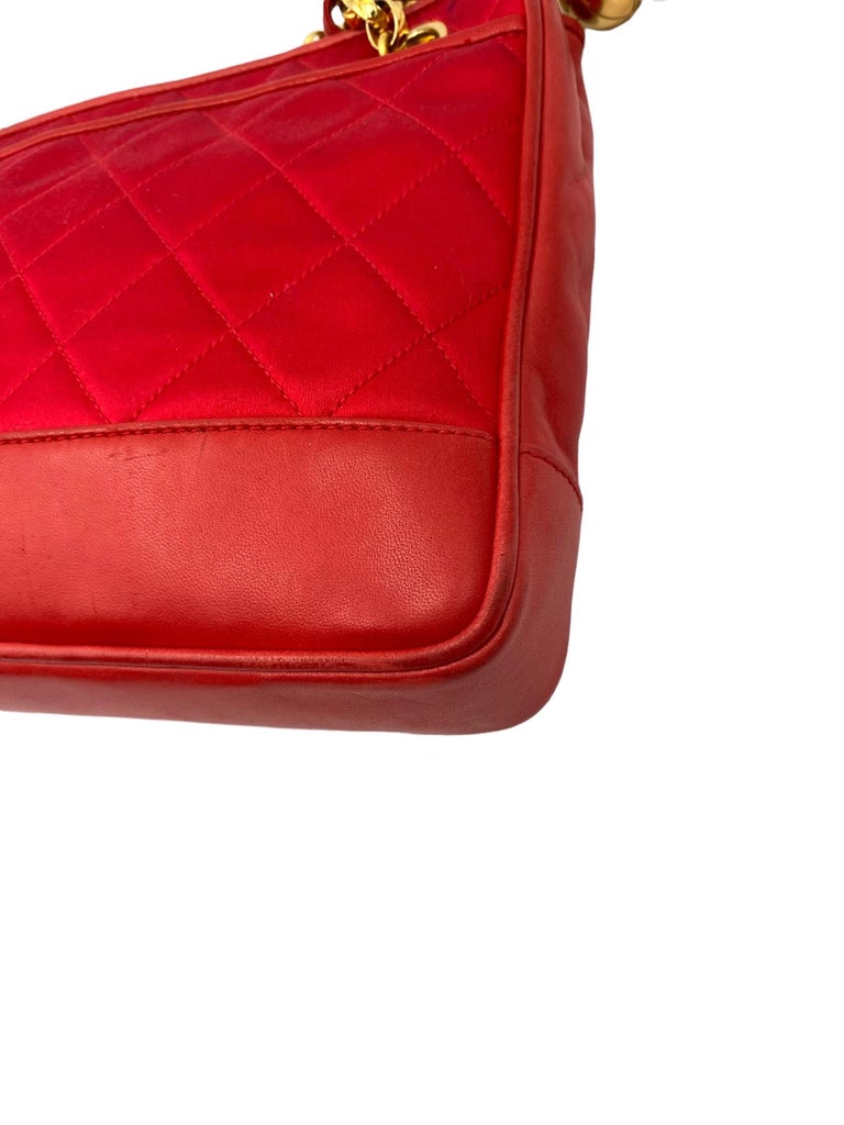 1994 Chanel Camera Bag Red Vintage Shoulder Bag For Sale at 1stDibs