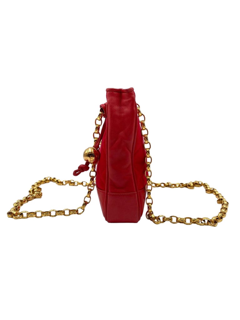 1994 Chanel Camera Bag Red Vintage Shoulder Bag For Sale at 1stDibs