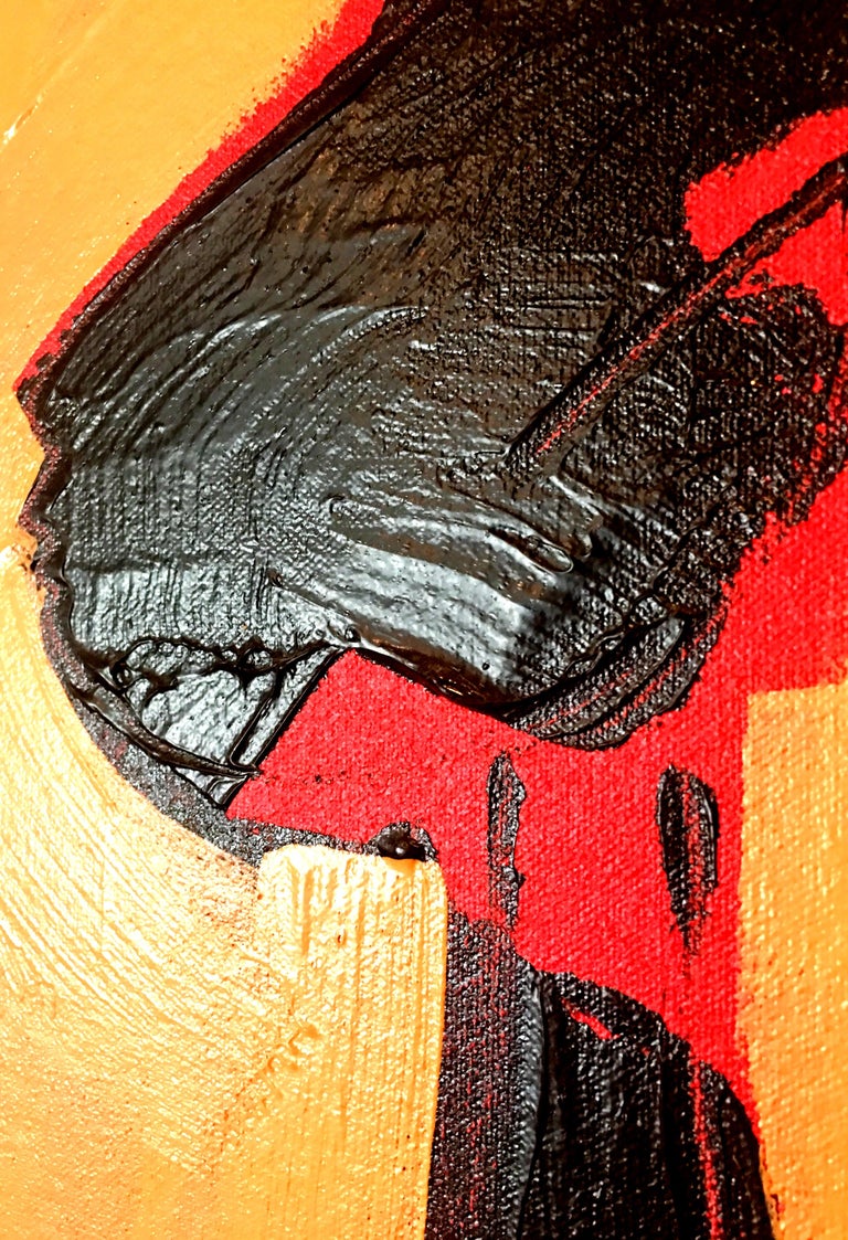 1994 Original Oil on Canvas Life Size Painting "Lady and Chair" by ...