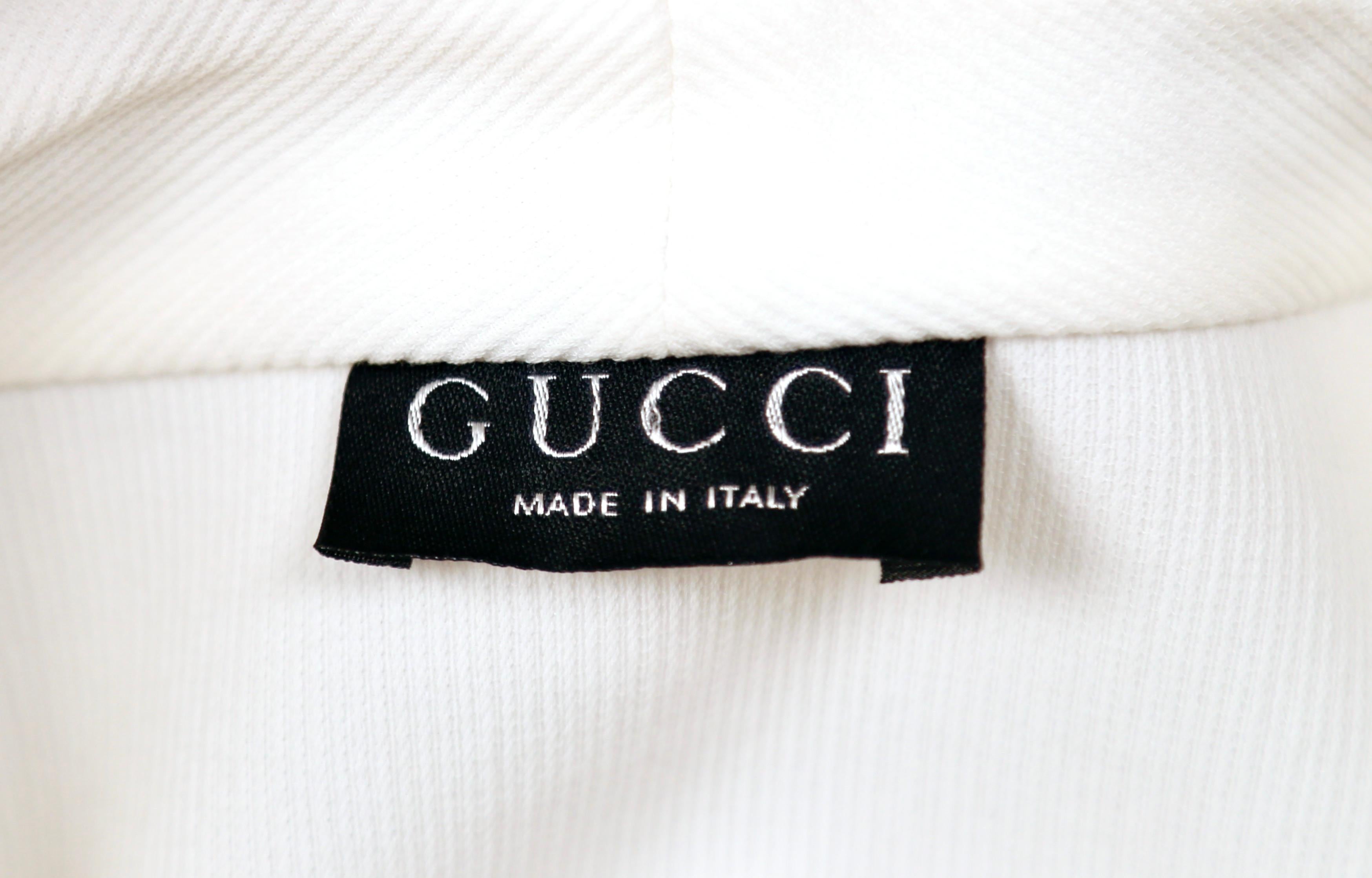 1994 TOM FORD for GUCCI ribbed dress with gold interlocking G buttons ...