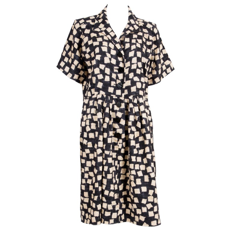 1994s YSL Catwalk Yves Saint Laurent Silk African Dress at 1stDibs