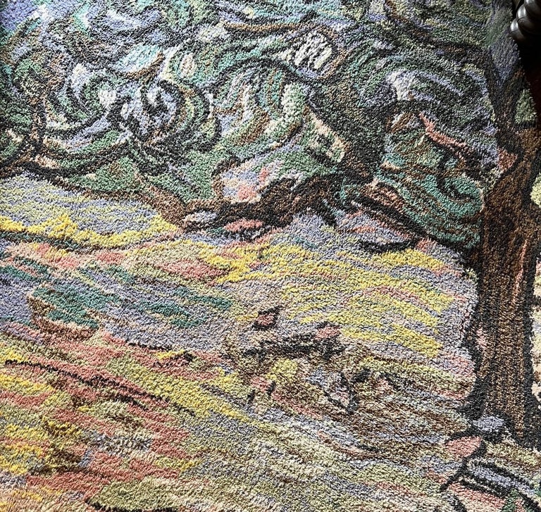 1995 Danish Ege Axminster Vincent Van Gogh "Olive Trees" Wool Rug/Wall ...