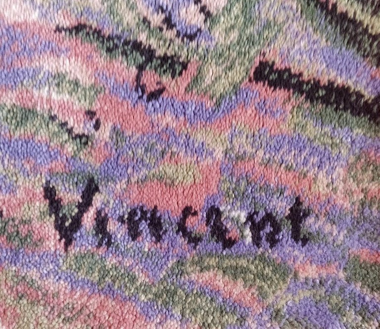 1995, Danish Ege Axminster Vincent van Gogh "Olive Trees" Wool Rug/Wall ...