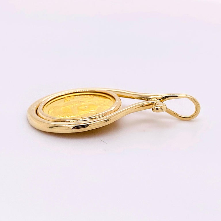 1995 Panda Coin Gold Pendant, 24K Gold, 1/20th oz Gold Panda Coin for ...