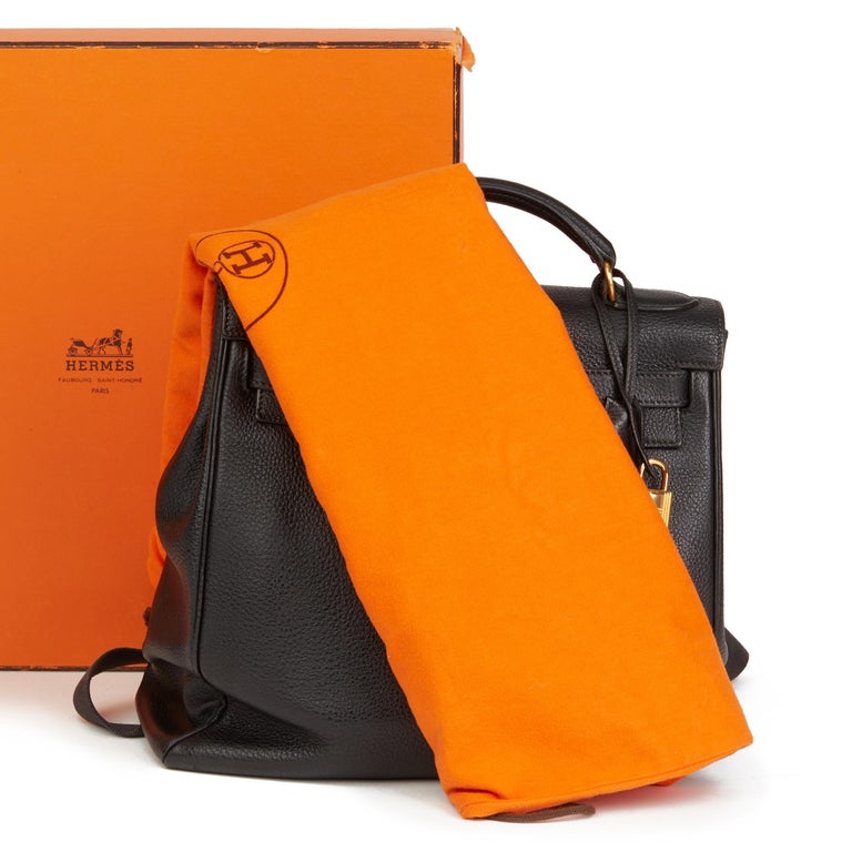 1996 Hermes Black Togo Leather Vintage Kelly Ado Backpack at 1stDibs ...