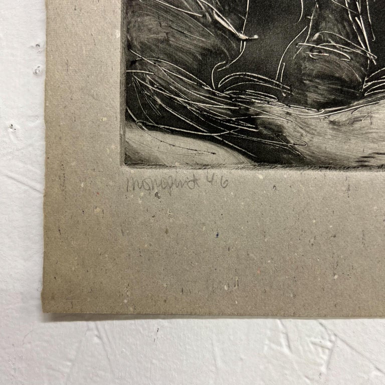 1998 Art by Gina Kail Monoprint Buffalo Metamorphosis 4:6 For Sale at ...