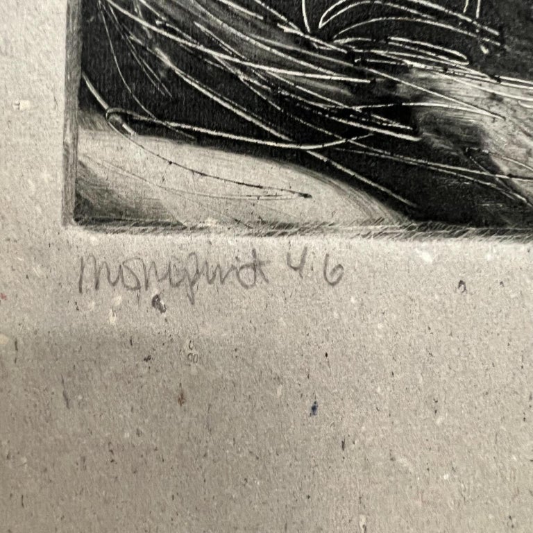 1998 Art by Gina Kail Monoprint Buffalo Metamorphosis 4:6 For Sale at ...