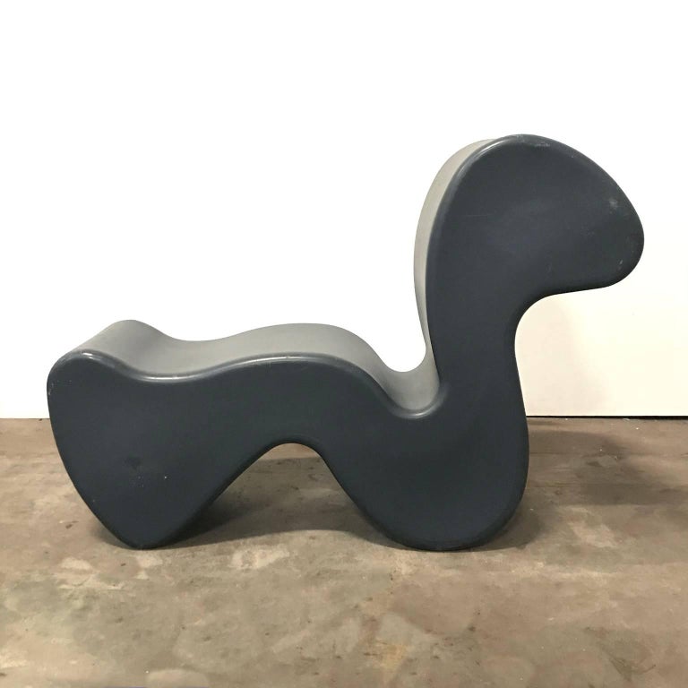 1998, Verner Panton, Dark Grey/ Black, Phantom Chair/Table For Sale at ...