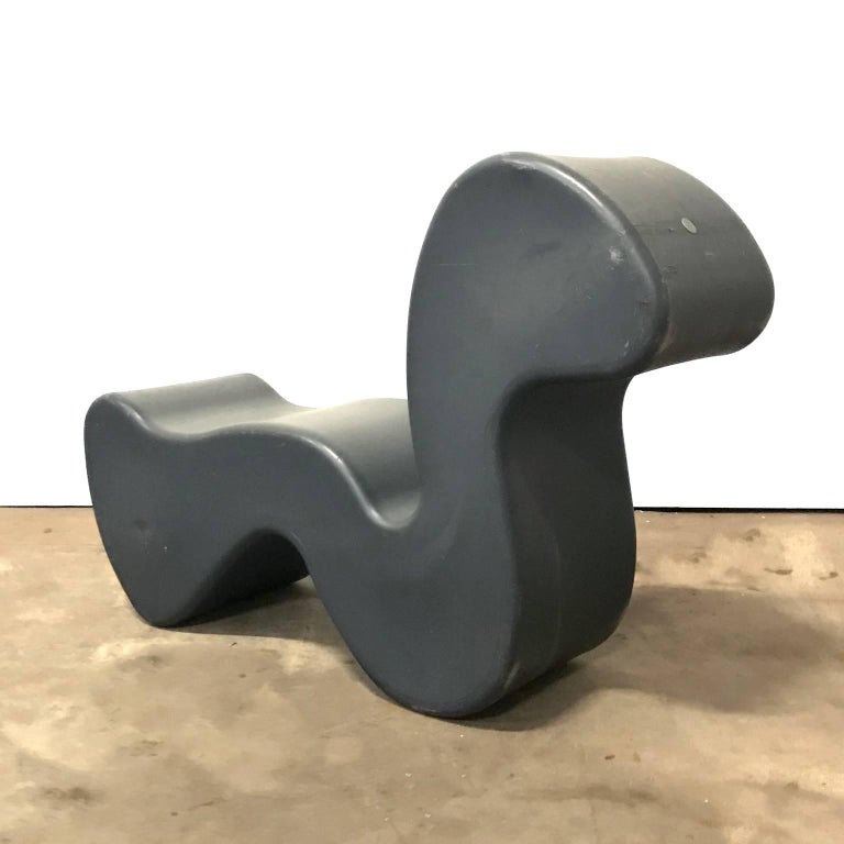 1998, Verner Panton, Dark Grey/ Black, Phantom Chair/Table For Sale at ...