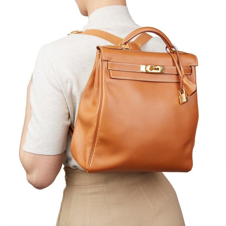 1999 Hermès Brown Swift Leather Vintage Kelly Ado Backpack at 1stDibs