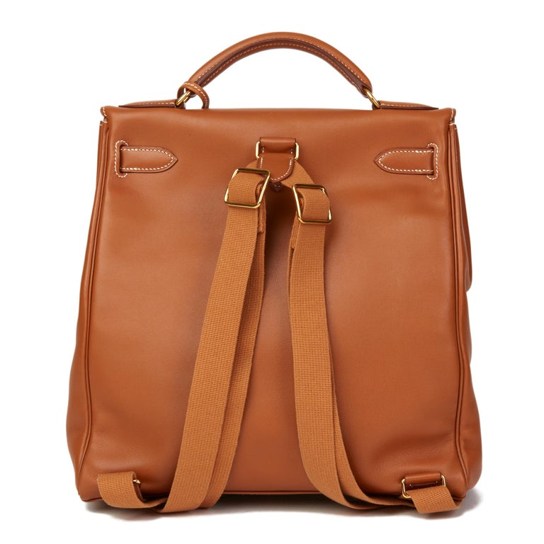 1999 Hermès Brown Swift Leather Vintage Kelly Ado Backpack at 1stDibs