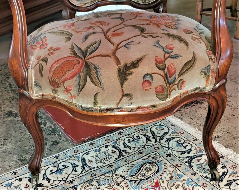19th Century French Country Boudoir Armchair For Sale at 1stDibs
