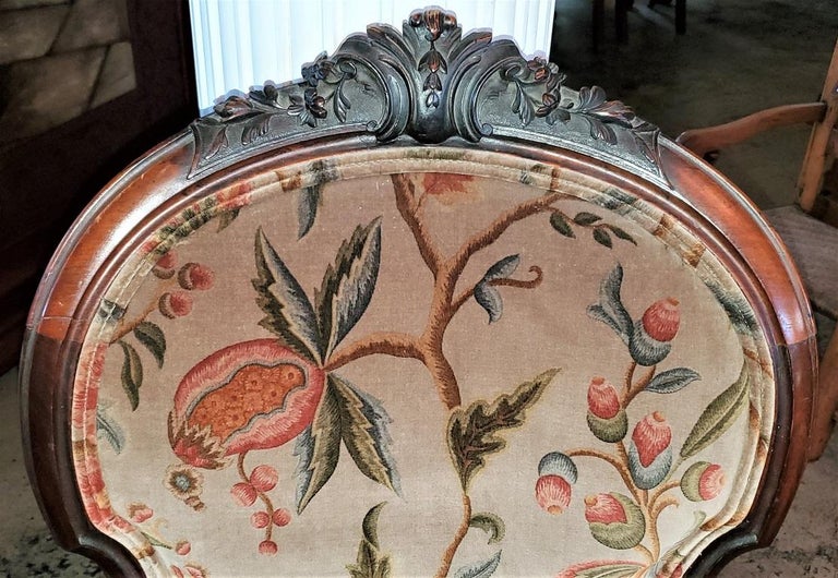 19th Century French Country Boudoir Armchair For Sale at 1stDibs