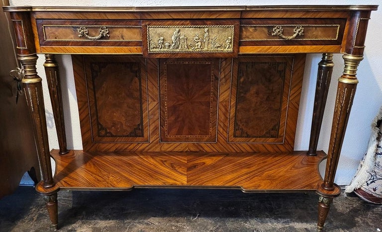 19C French Second Empire Style 2 Tier Console For Sale at 1stDibs