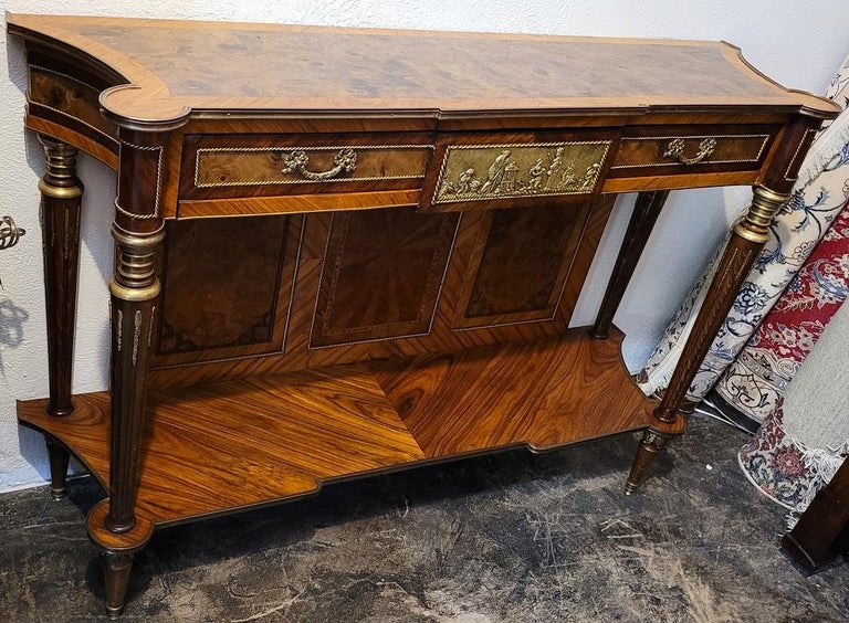 19C French Second Empire Style 2 Tier Console For Sale at 1stDibs
