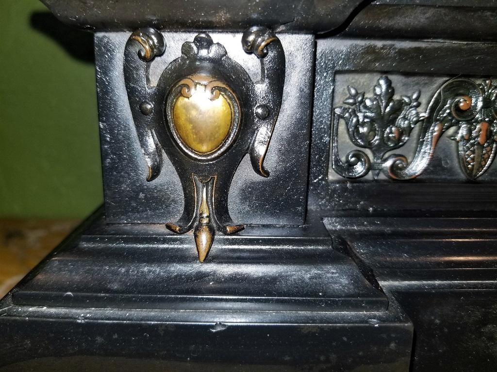 19th Century French Slate and Bronze Clock by Marti For Sale at 1stDibs ...